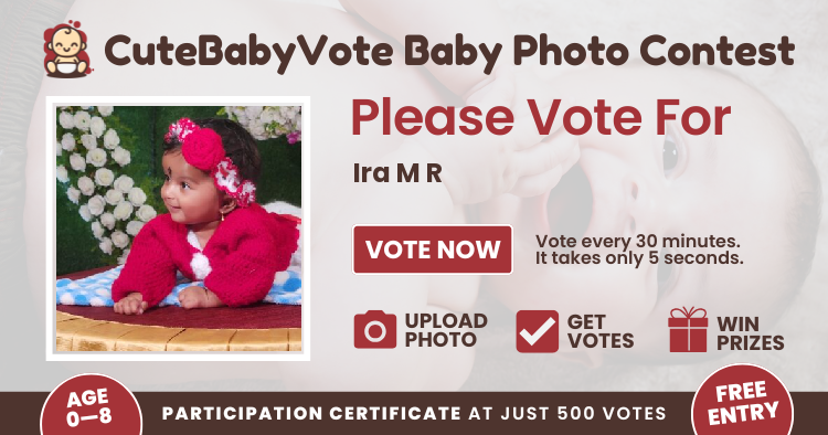 Vote For Ira M R — Baby Photo Contest (December 2025)